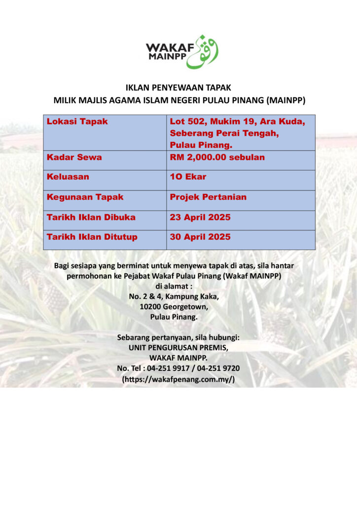 Wakaf MAINPP – Menjana Ekonomi Ummah